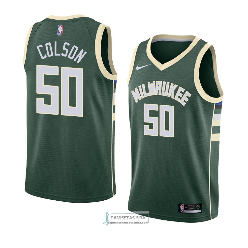 Camisetas NBA Milwaukee Bucks Bonzie Colson Icon 2018 Verde replicas ...