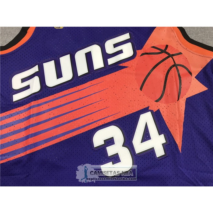Camisetas NBA Phoenix Suns Charles Barkley NO 34 Mitchell & Ness 1992 ...